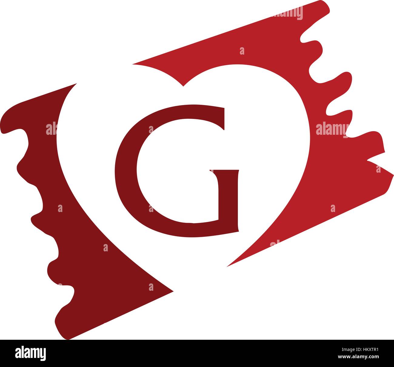 G love logo hi-res stock photography and images - Alamy