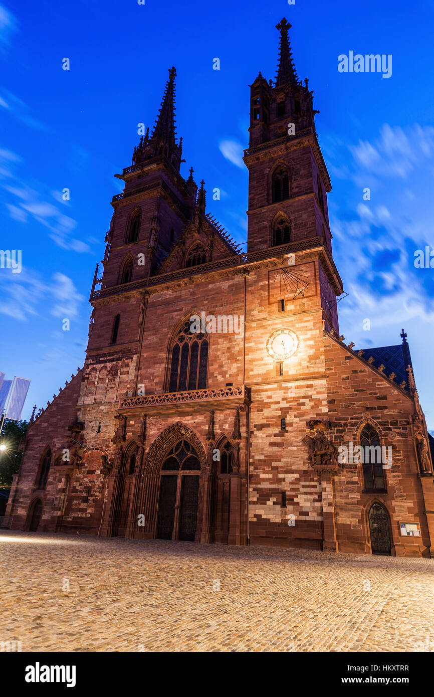 Basel minster square hi-res stock photography and images - Alamy
