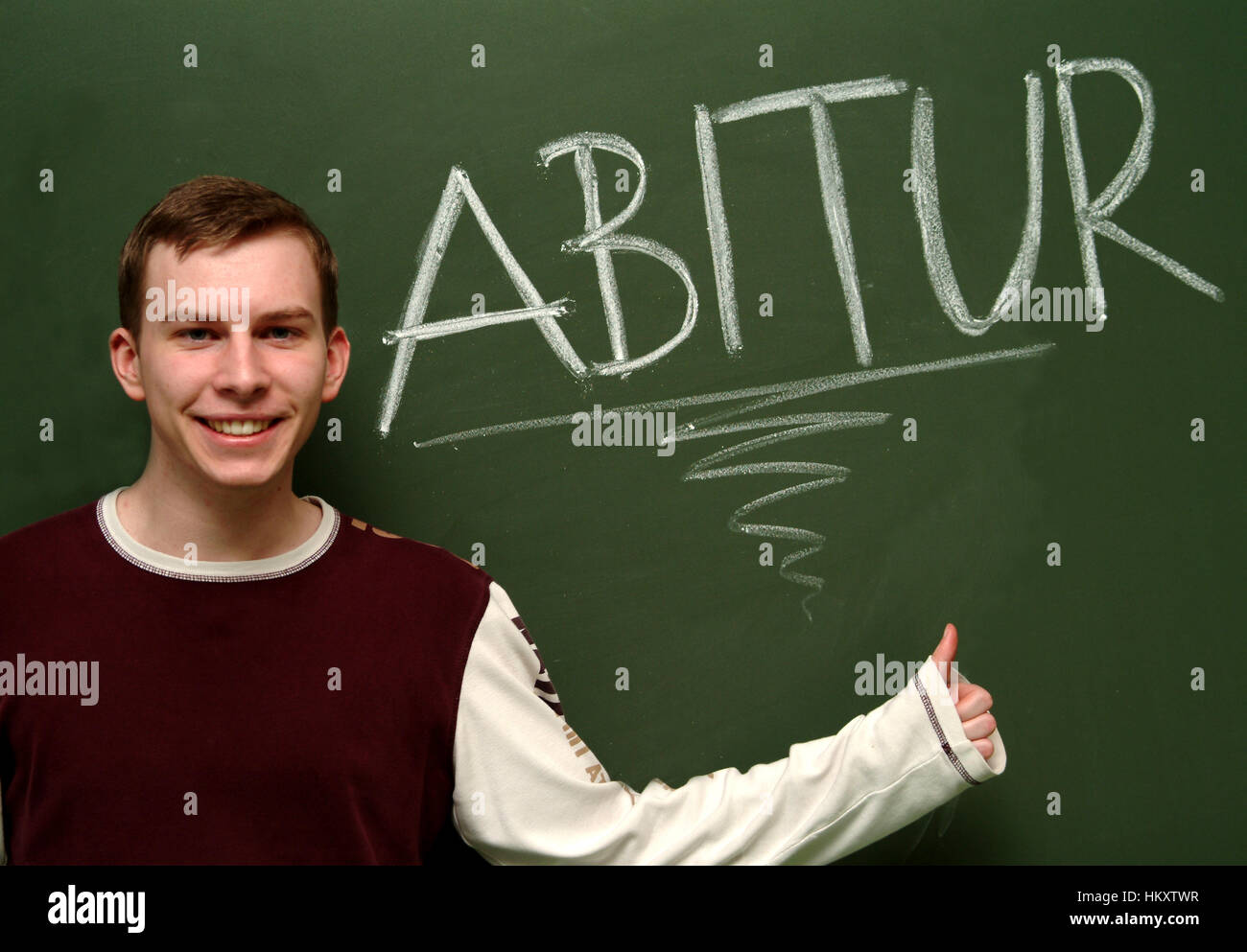 High school graduation, school leaving examination Stock Photo - Alamy