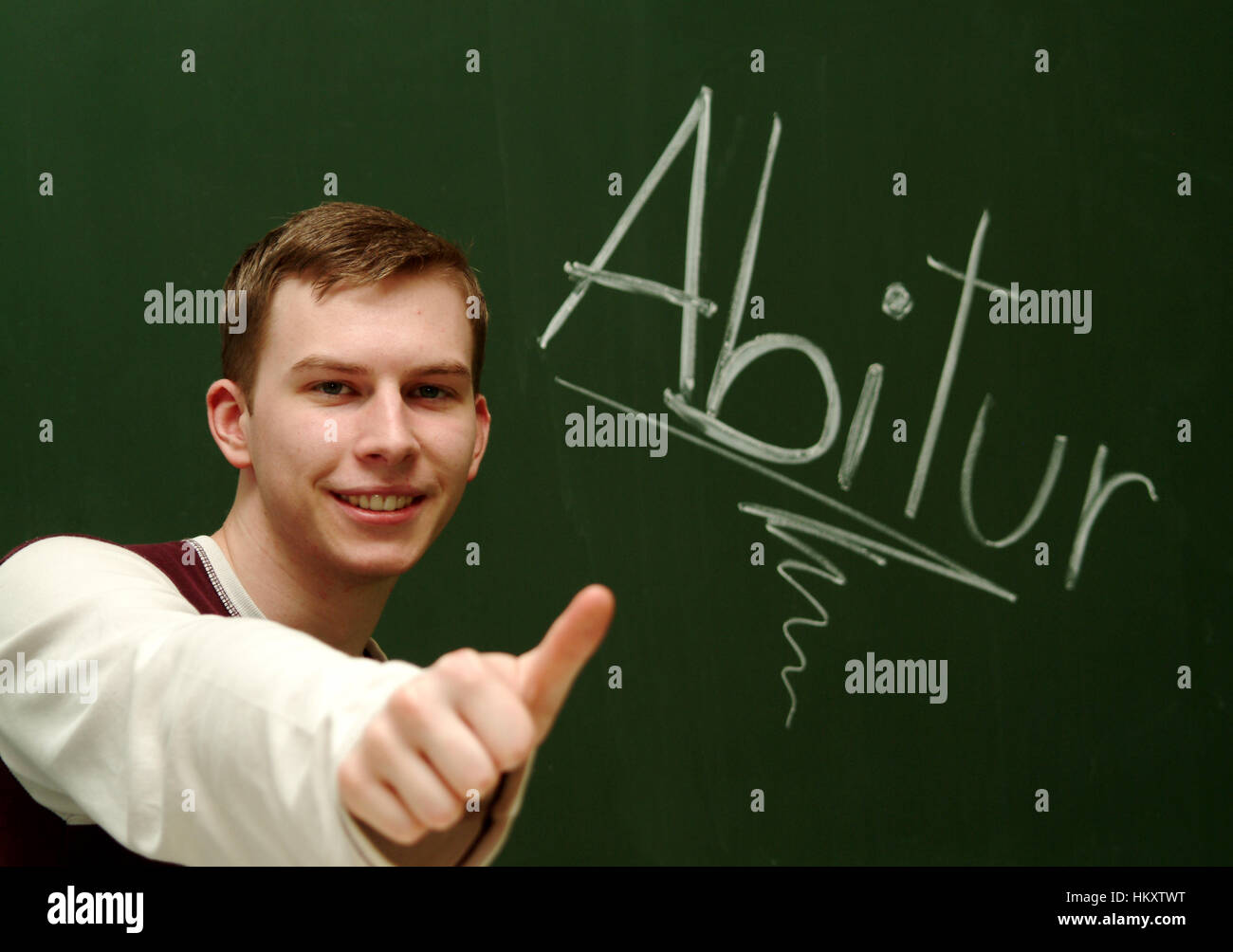 High school graduation, school leaving examination Stock Photo - Alamy