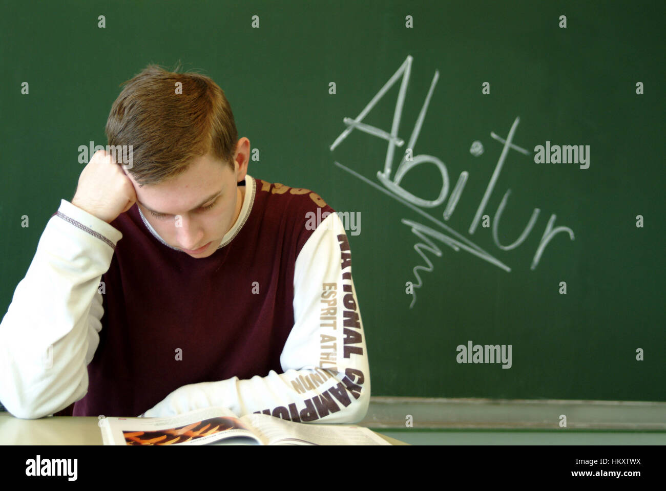 High school graduation, school leaving examination Stock Photo - Alamy