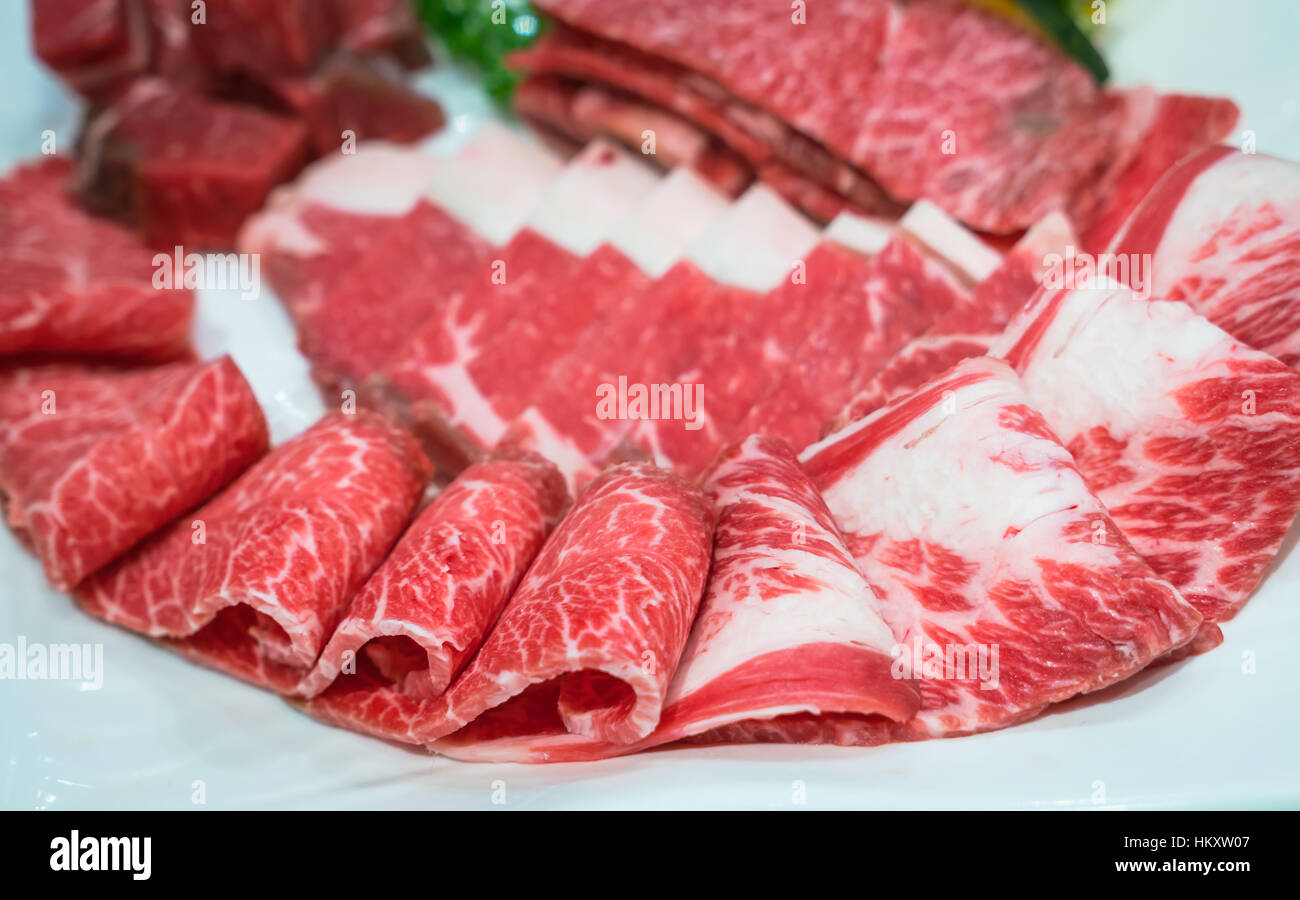 Raw fresh beef Stock Photo - Alamy