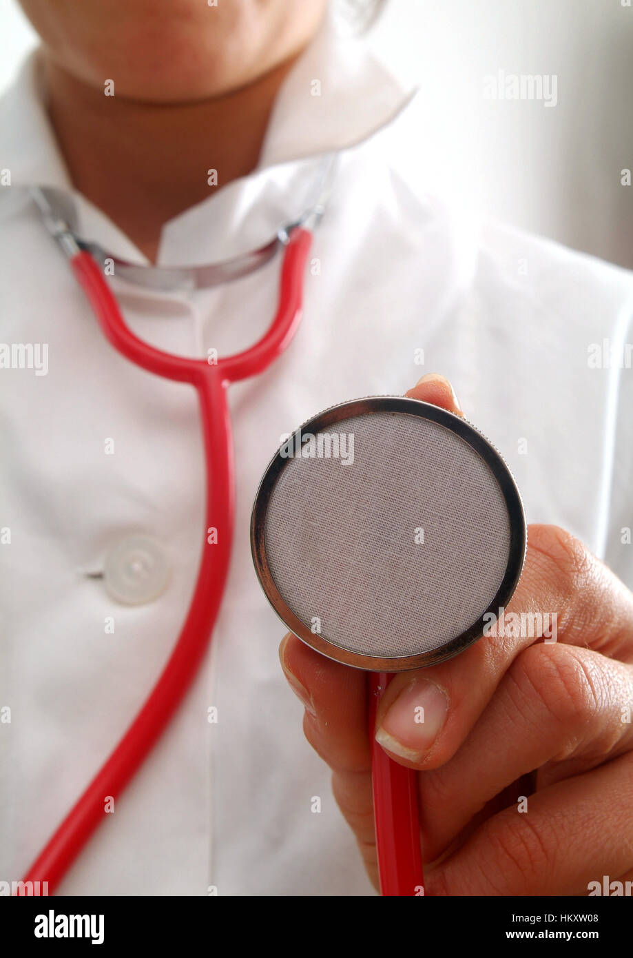 Doctor with stethoscope Stock Photo - Alamy