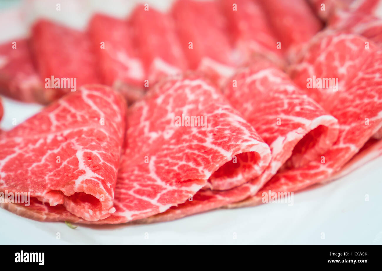 Raw fresh beef Stock Photo - Alamy