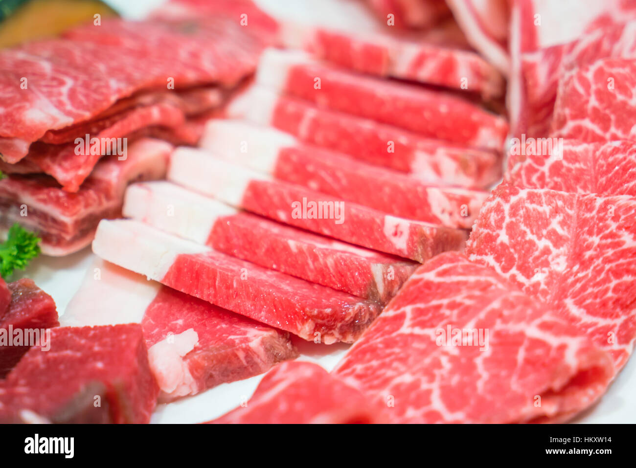 Raw fresh beef Stock Photo - Alamy