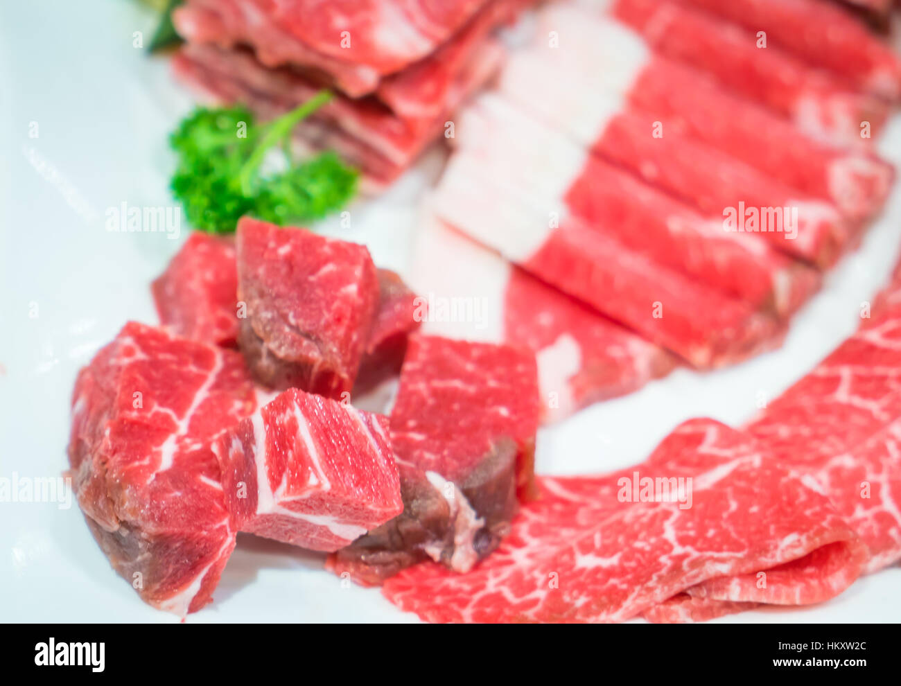 Raw fresh beef Stock Photo - Alamy