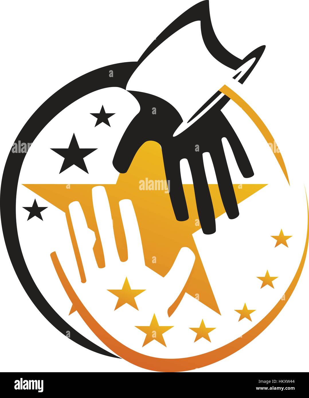Magic trick hands Stock Vector Images - Alamy