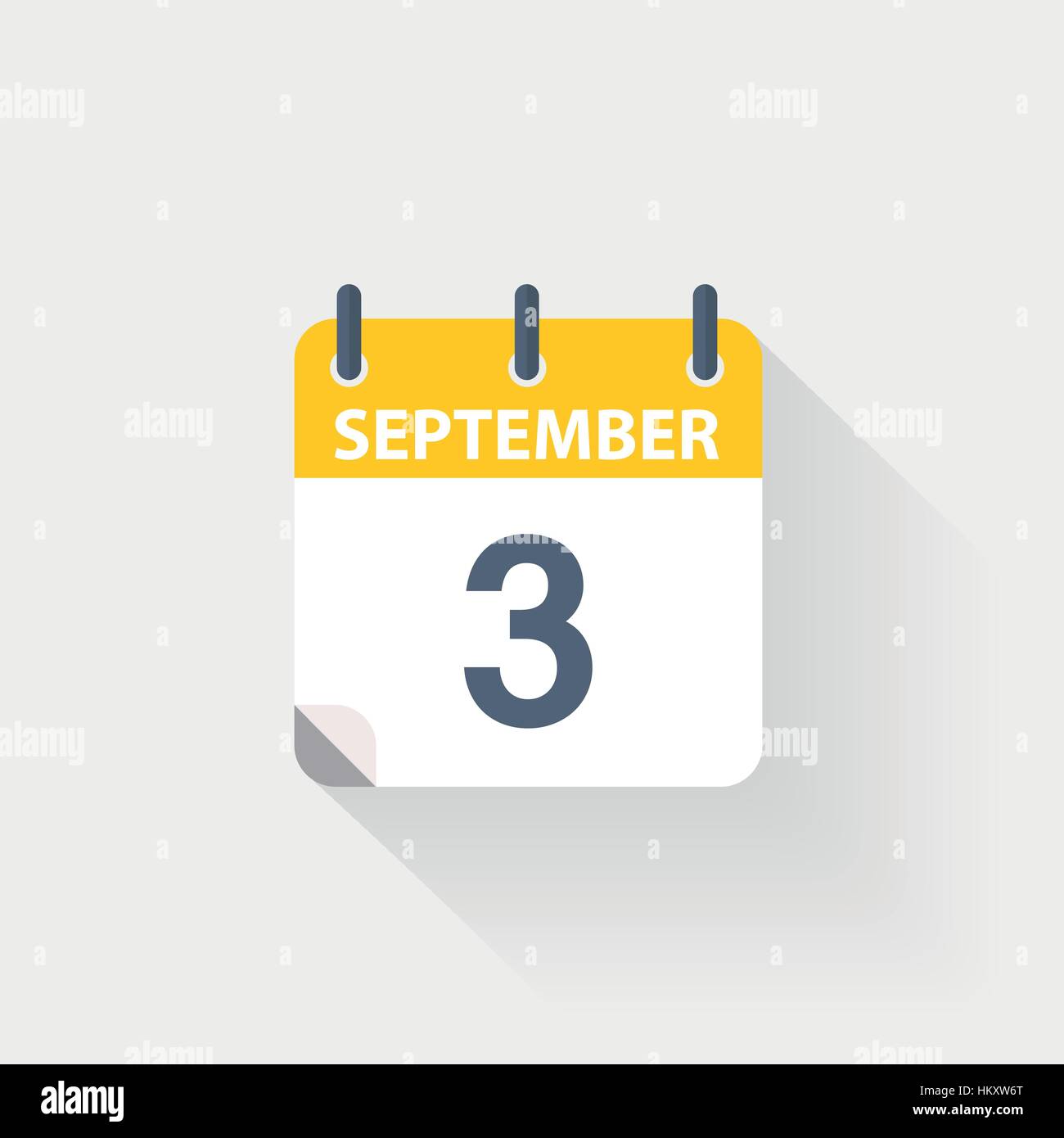 3 september Stock Vector Images - Alamy