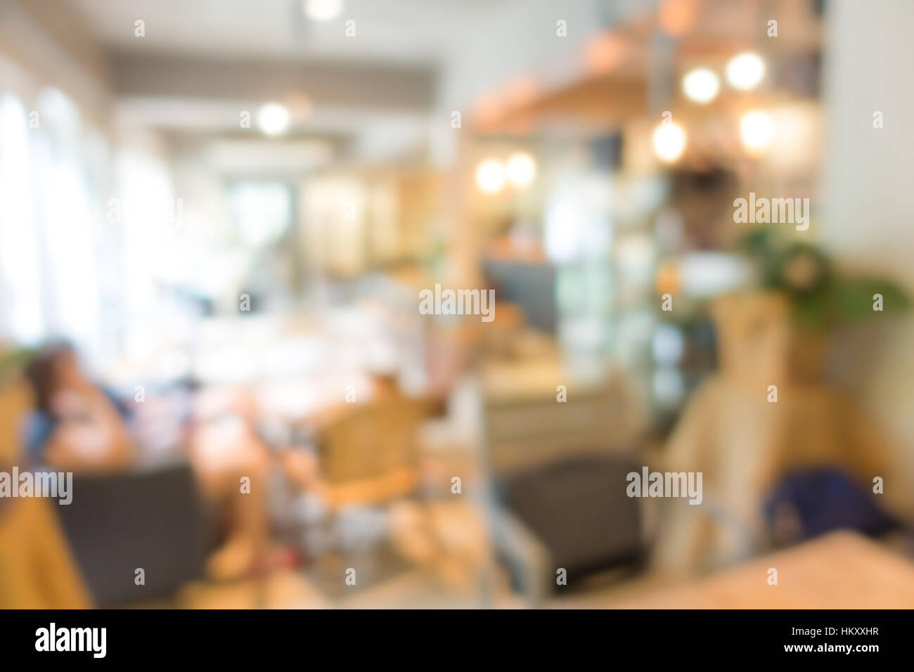 Coffee shop blur background Stock Photo - Alamy