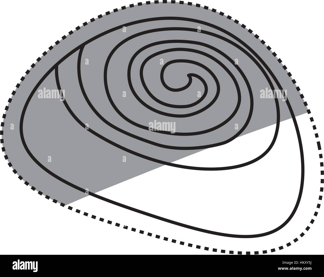 Sweet roll bread icon vector illustration graphic design Stock Vector ...