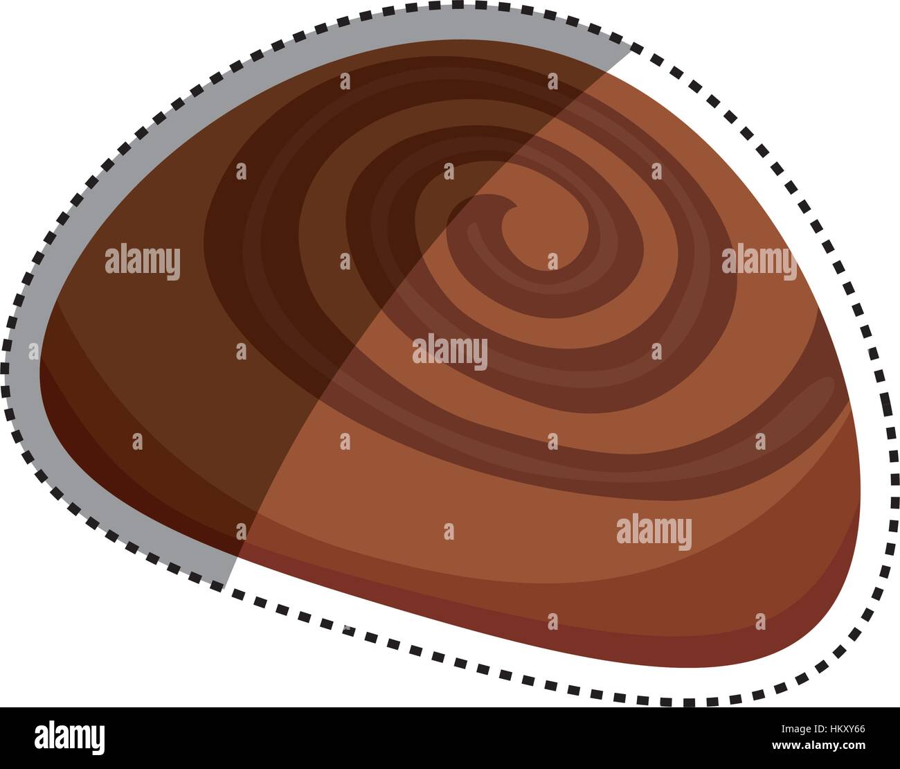 Sweet roll bread icon vector illustration graphic design Stock Vector ...