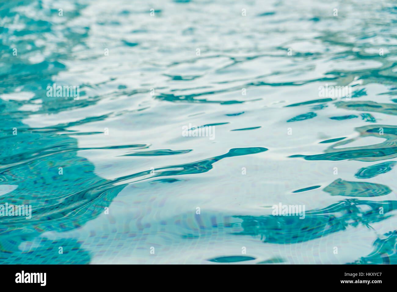 Blue swimming pool rippled water Stock Photo - Alamy
