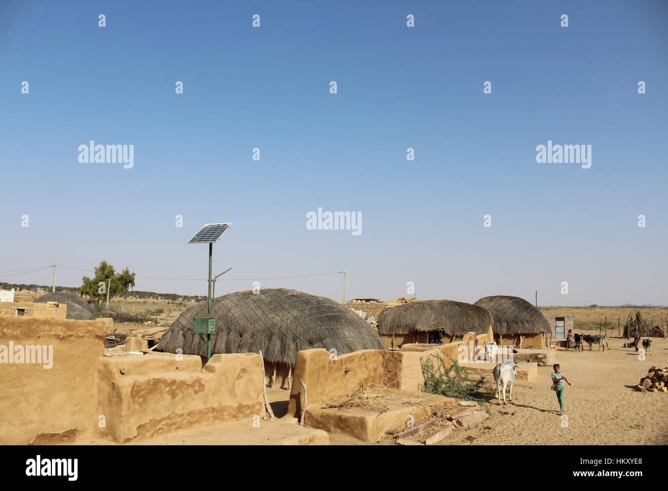 Ancient Village Building Landscape Stock Photo - Alamy