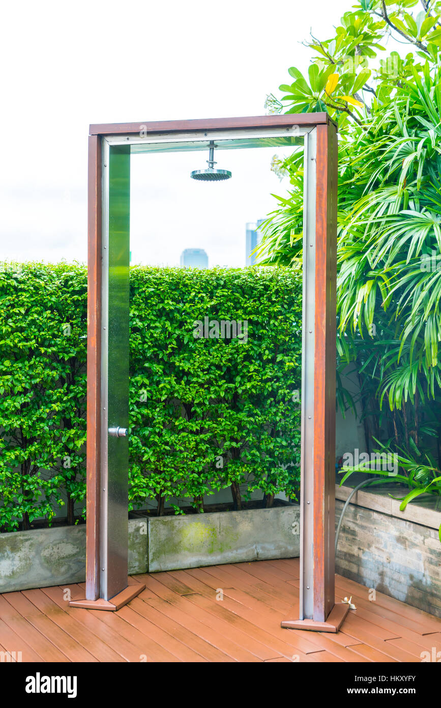 Shower at swimming pool Stock Photo - Alamy