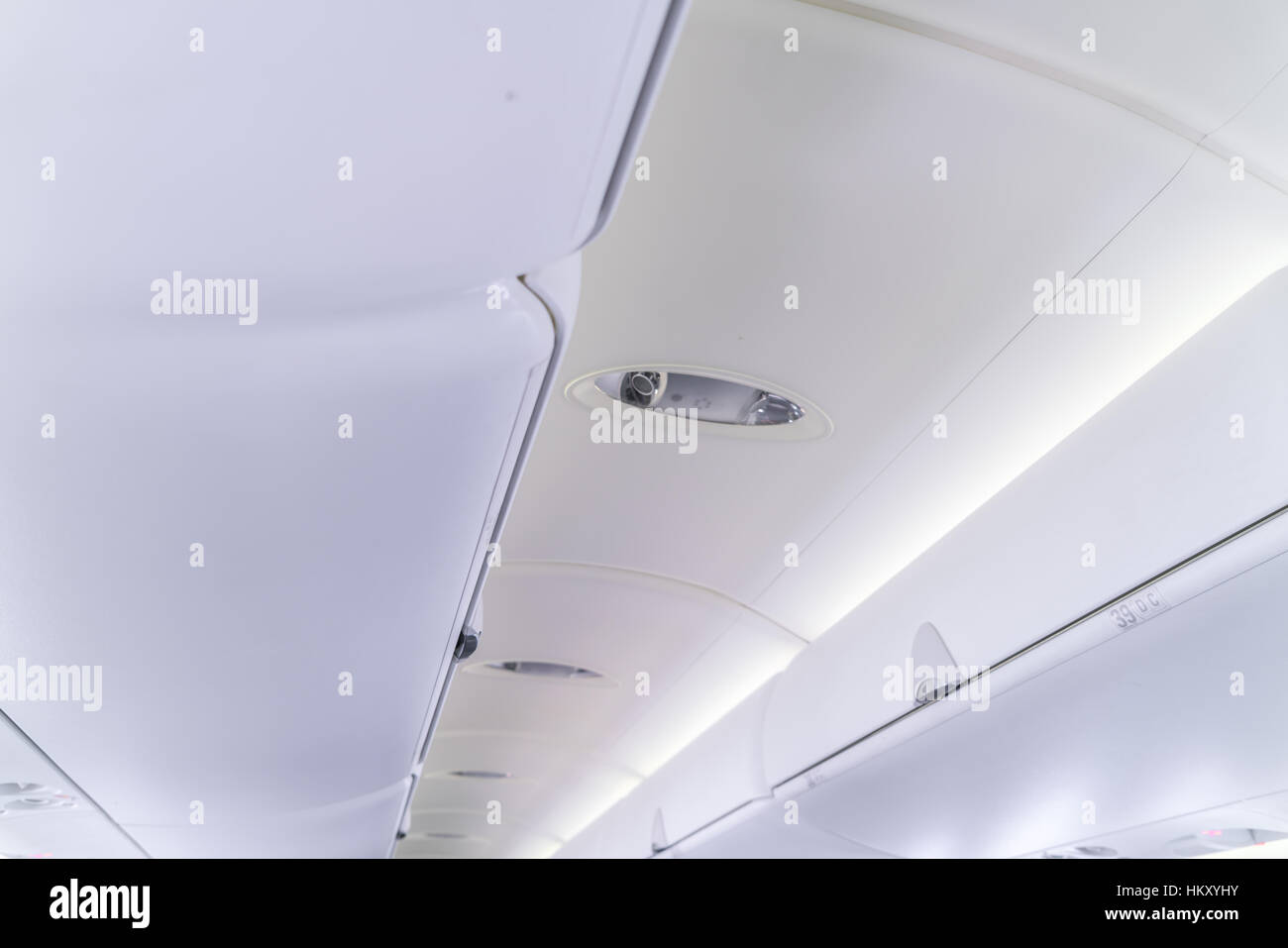 Cabin inside aircraft Stock Photo - Alamy