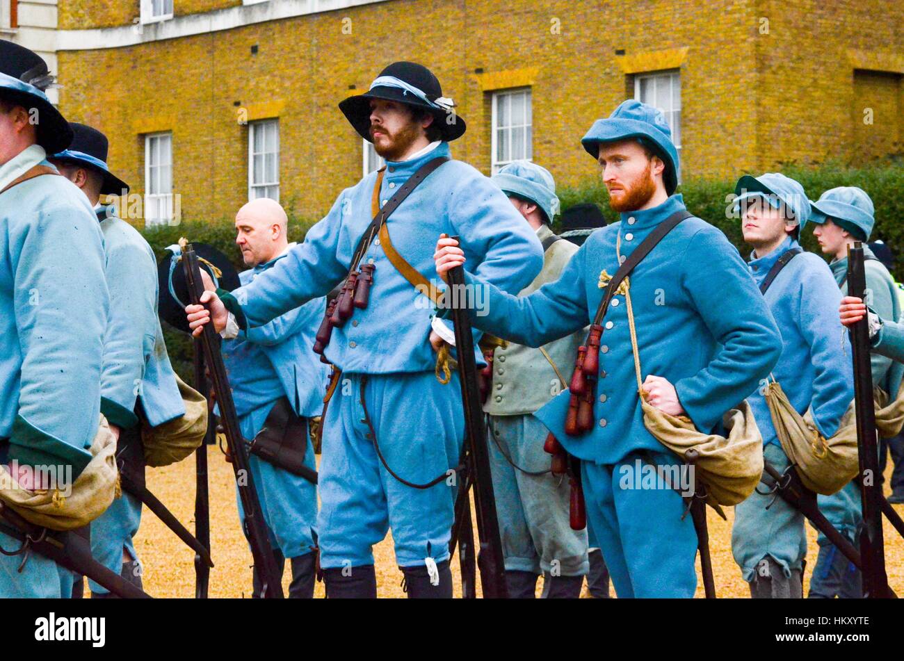 civil war enactors parade, Charles 1 king army , have for 40 yrs ...