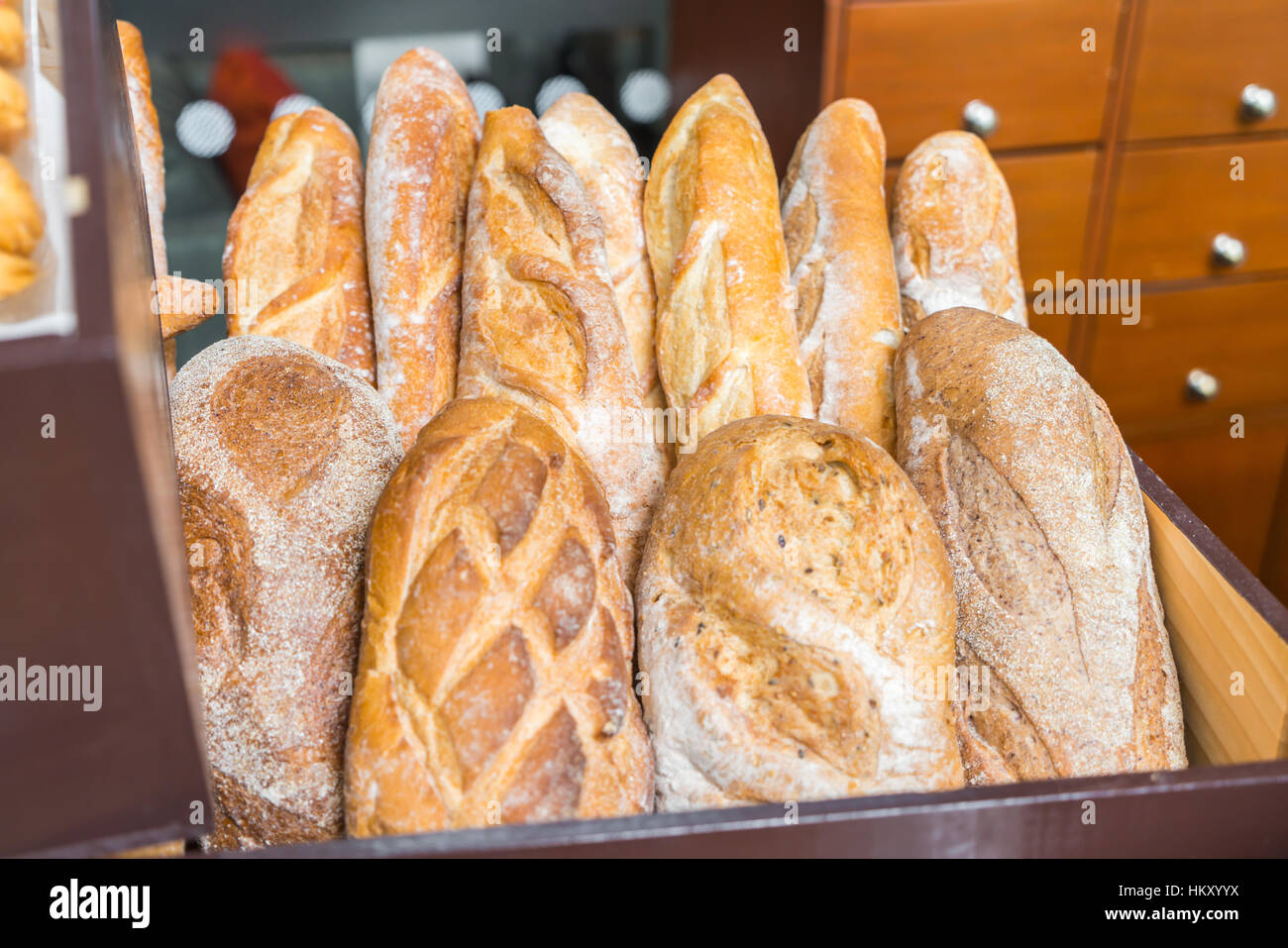Fresh healthy natural bread food Stock Photo - Alamy