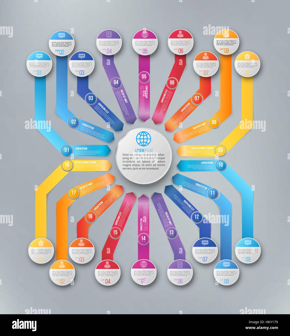 Arrows Infographic Template Stock Vector Image & Art - Alamy