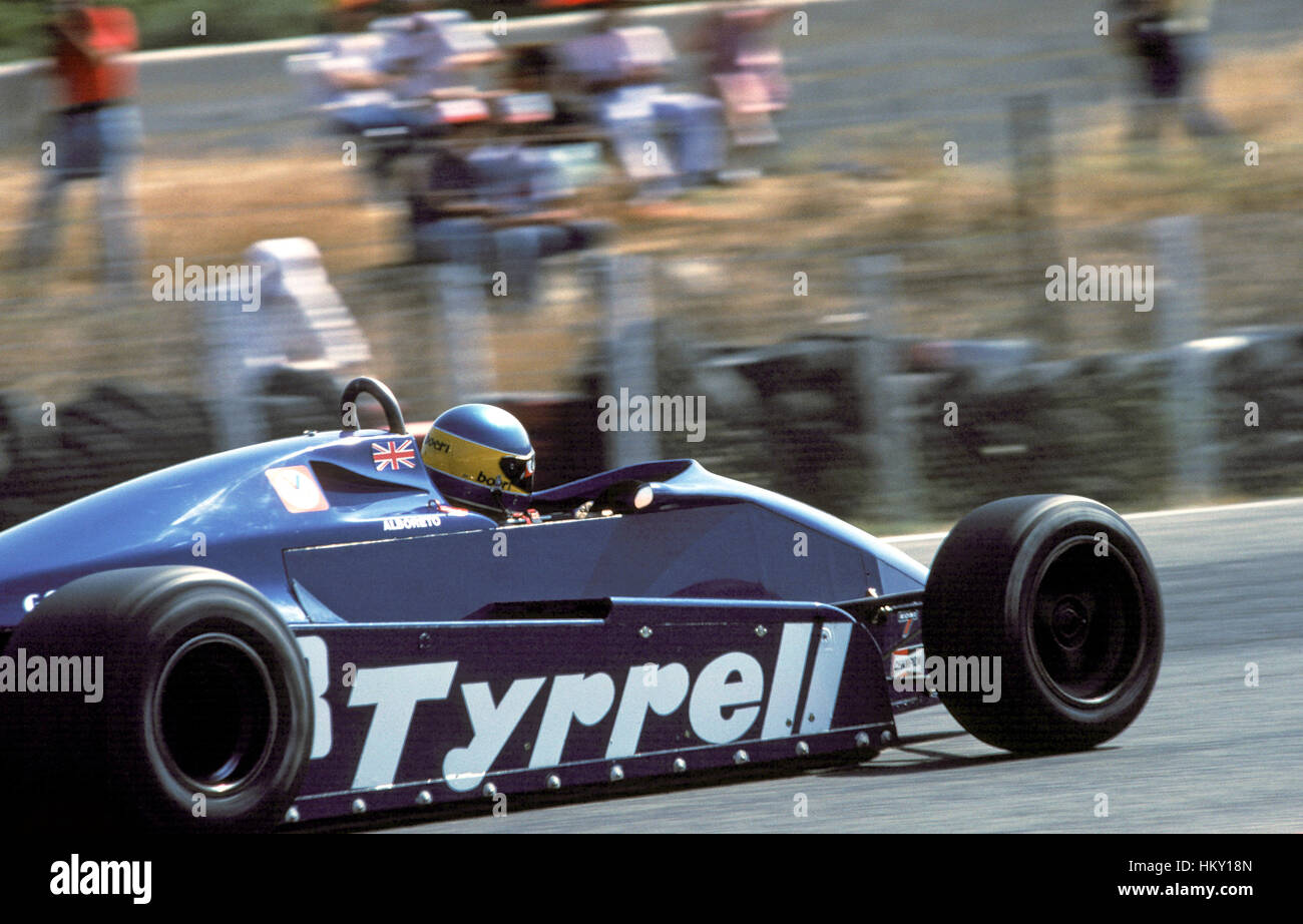 1982 Michele Alboreto Italian Tyrell 011 Ricard French GP 6th FL Stock ...