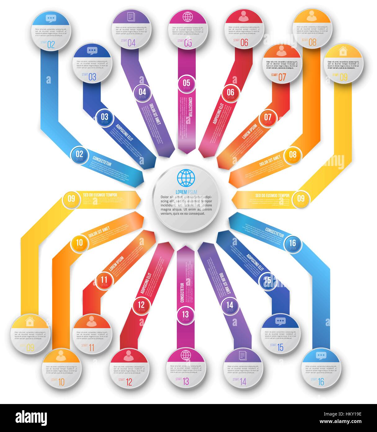 Many arrows Stock Vector Images - Alamy