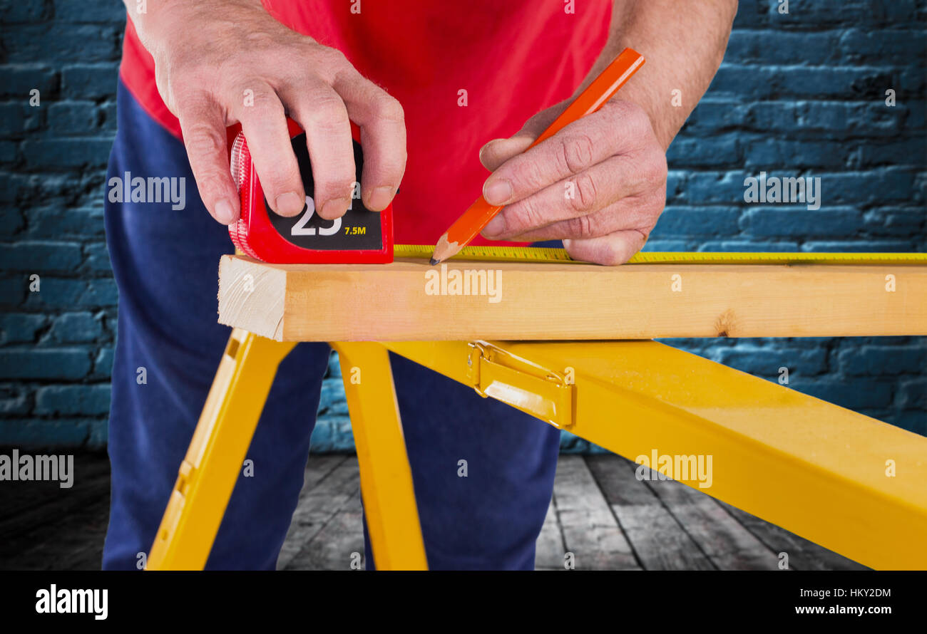 Tools for construction job site Stock Photo - Alamy
