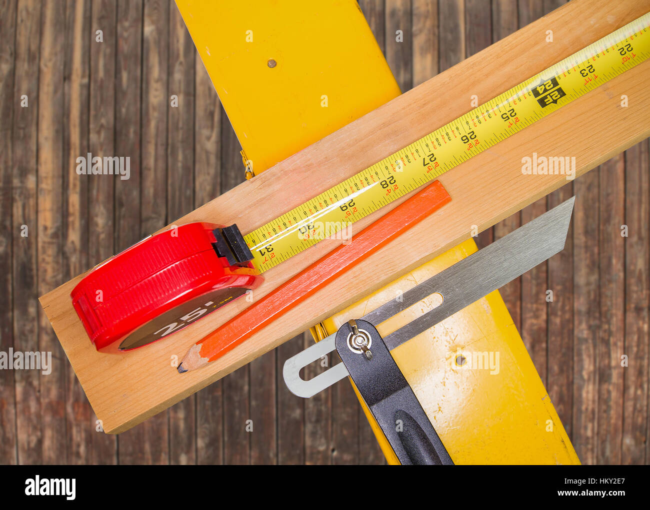 Tools for construction job site Stock Photo - Alamy