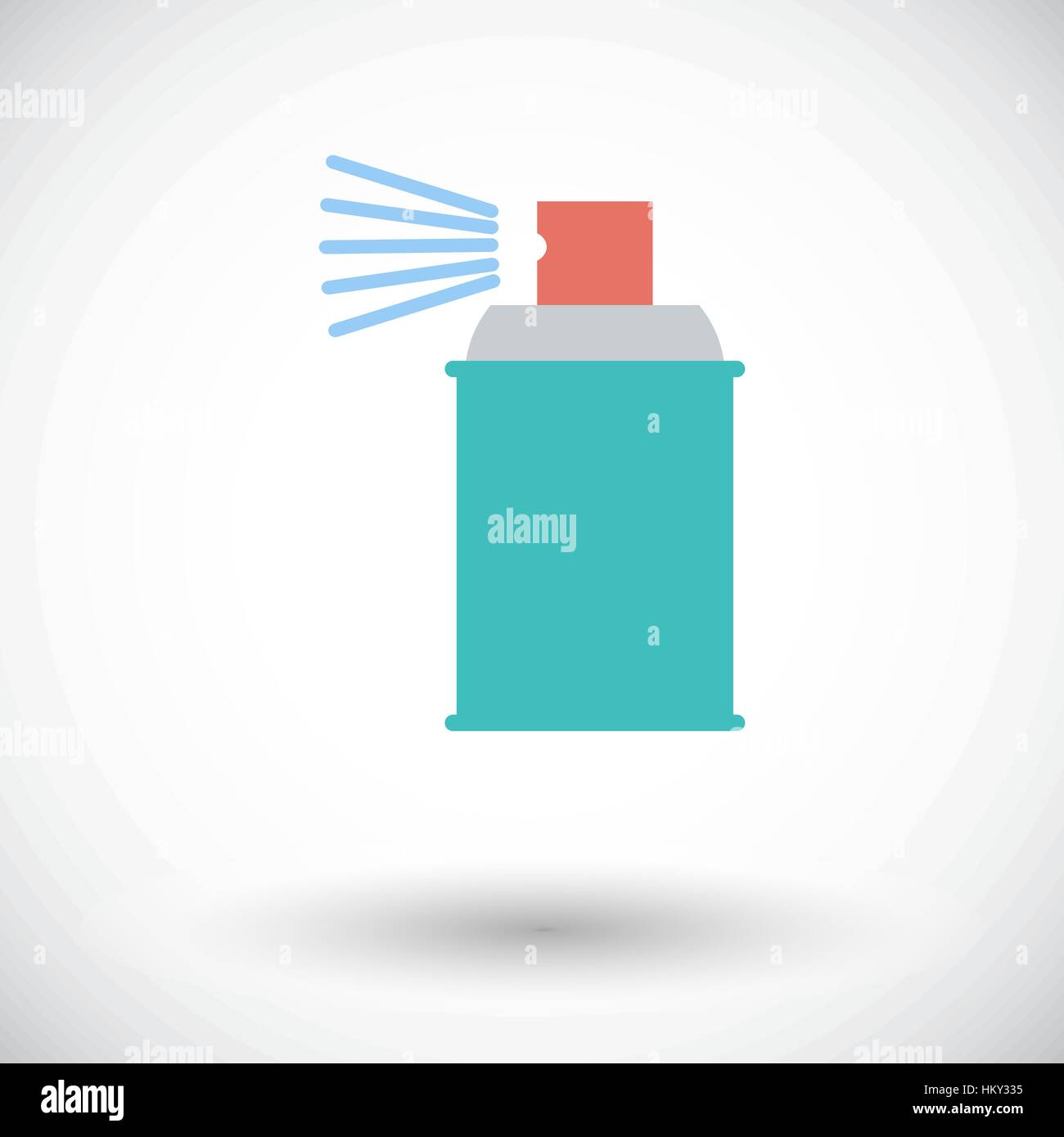 Spray with chemicals. Single flat icon on white background. Vector ...