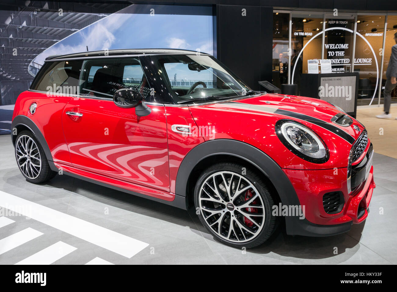 BRUSSELS - JAN 12, 2016: Mini Cooper on display at the Brussels Motor ...