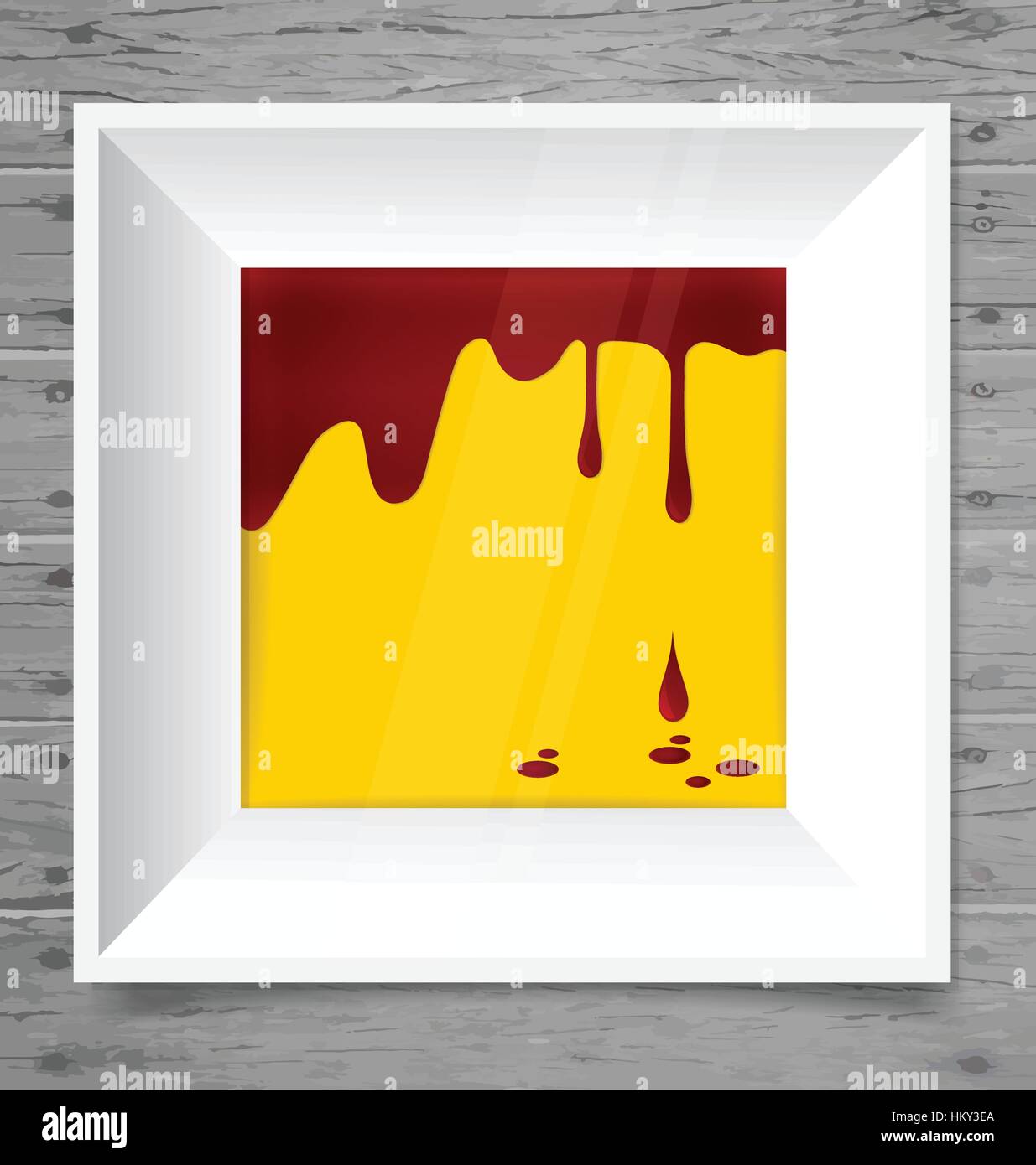 Blood dripping on modern frame, blood background. Vector illustration ...