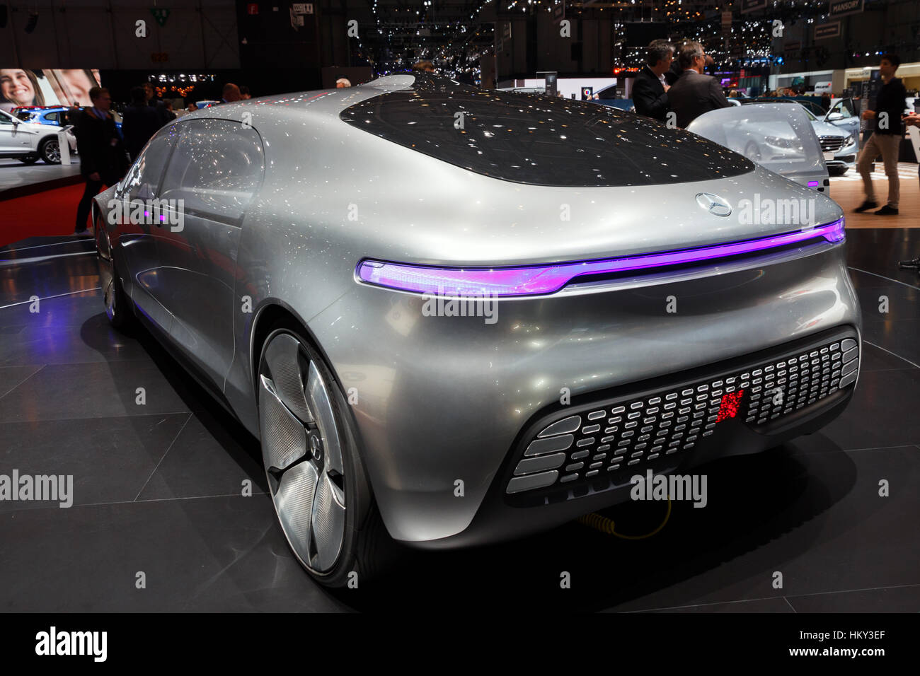 GENEVA, SWITZERLAND - MARCH 1, 2016: Mercedes Benz autonomous concept ...