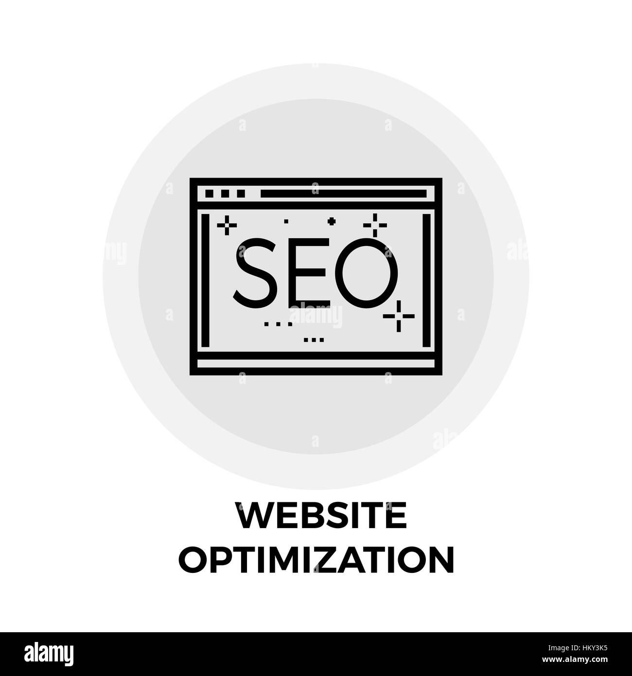 Website Optimization icon vector. Flat icon isolated on the white ...