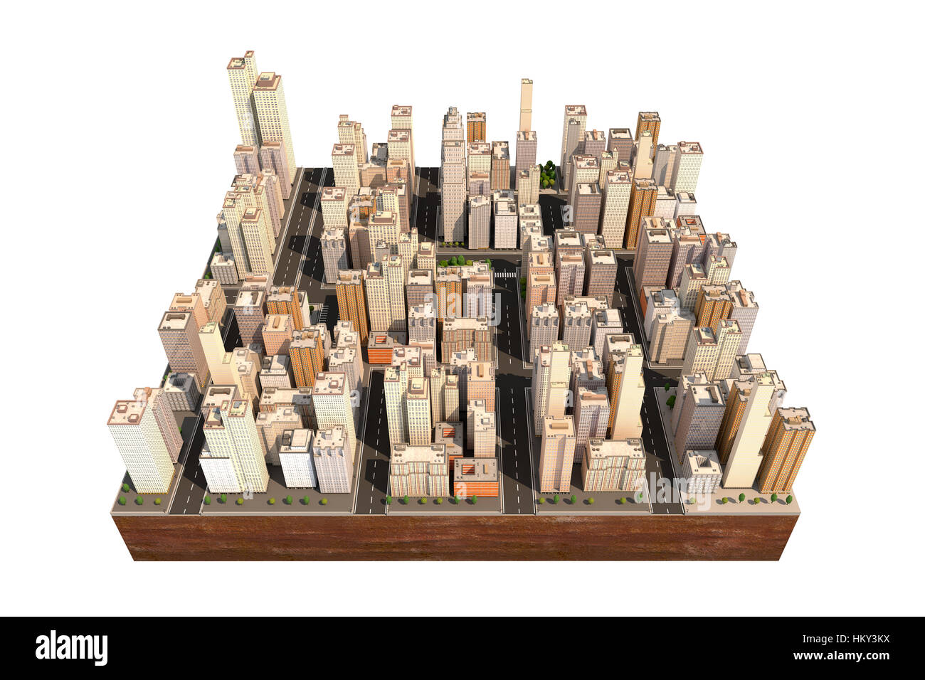 Downtown urban city architecture Cut Out Stock Images & Pictures - Alamy