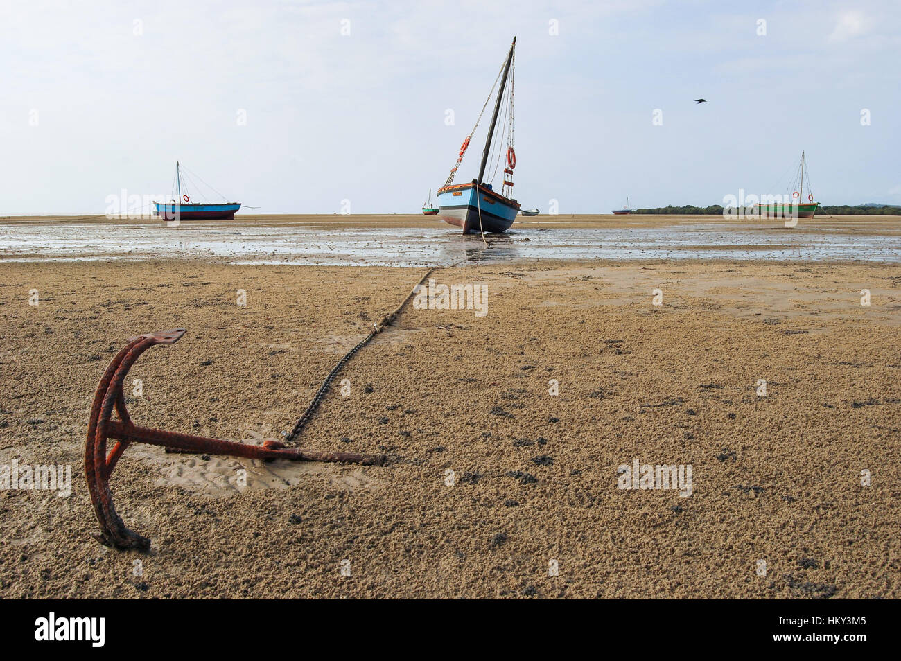 Low tide, Inhaca Island Mozambique Stock Photo - Alamy