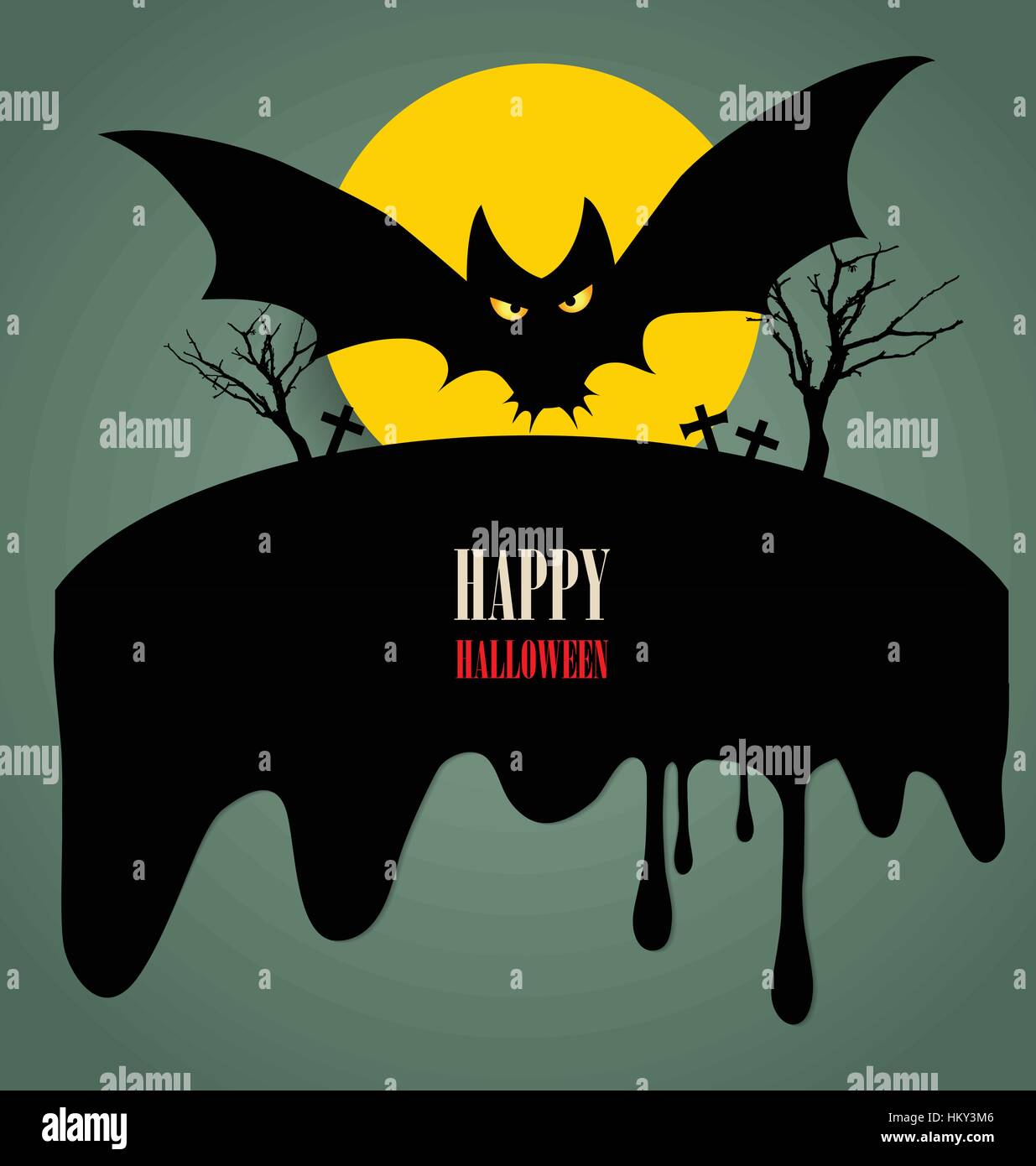 Happy Halloween design background. Vector illustration Stock Vector ...