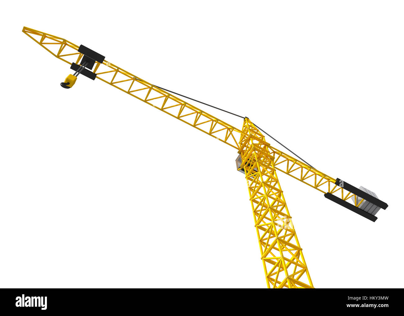 Big crane machine view Cut Out Stock Images & Pictures - Alamy