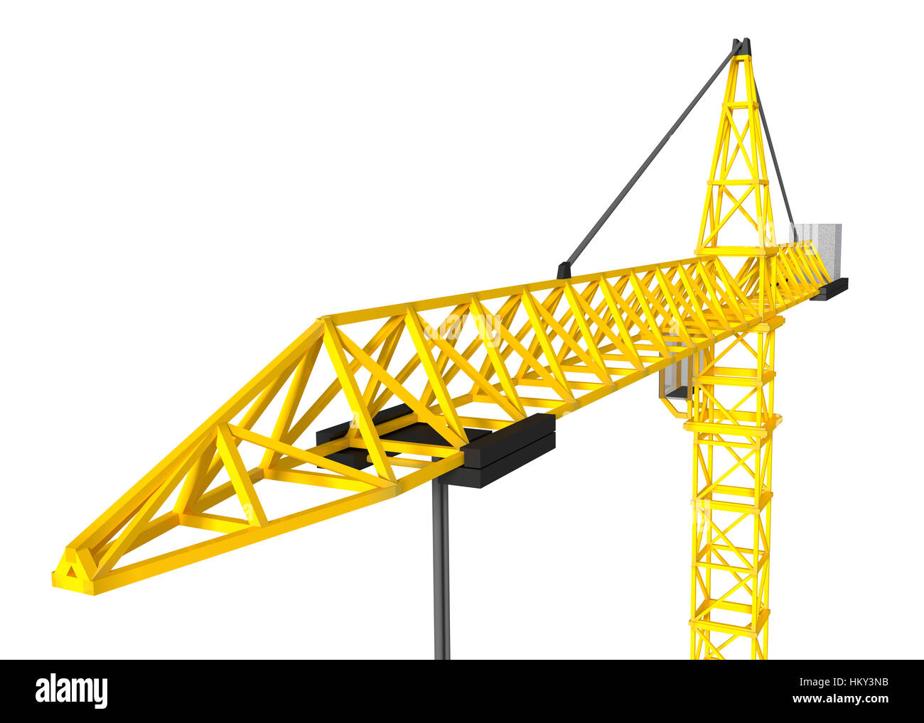 Construction crane view Cut Out Stock Images & Pictures - Alamy
