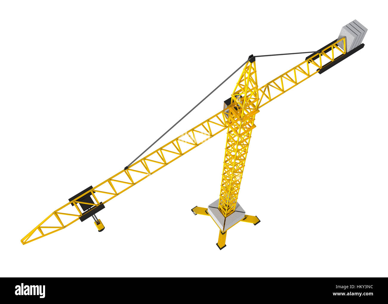 Tower crane top Cut Out Stock Images & Pictures - Alamy