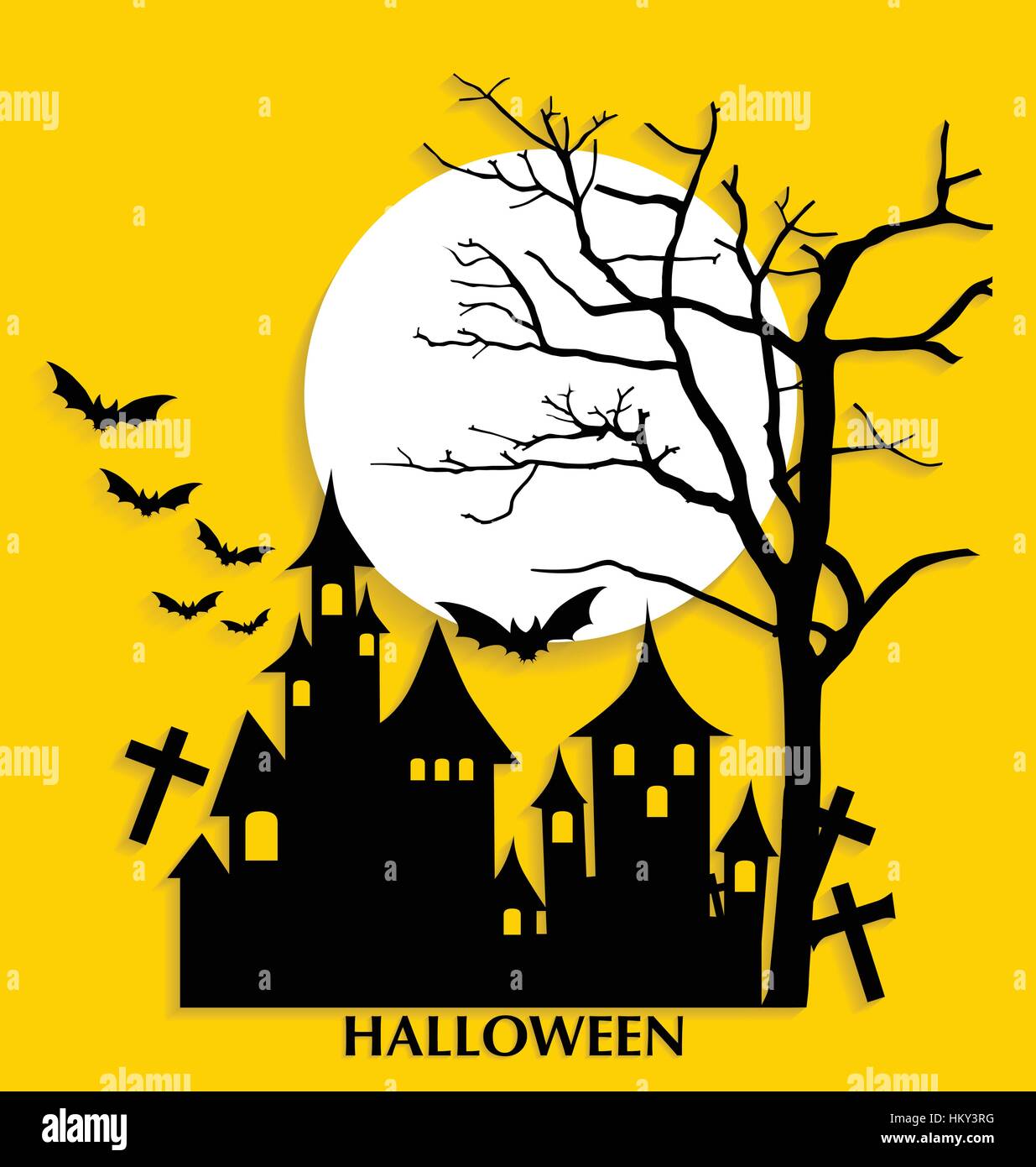Halloween background. Vector illustration Stock Vector Image & Art - Alamy