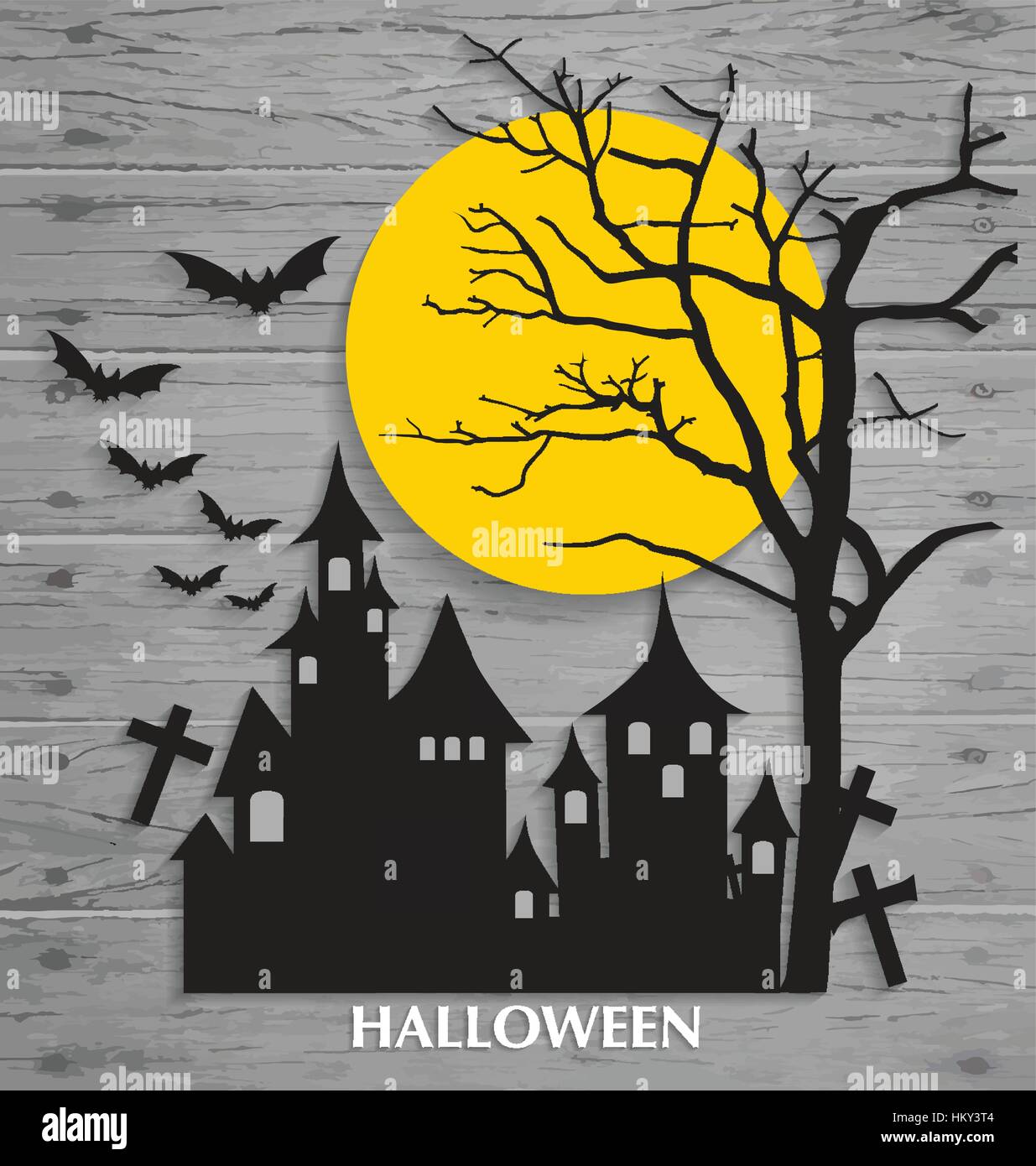 Halloween background. Vector illustration Stock Vector Image & Art - Alamy