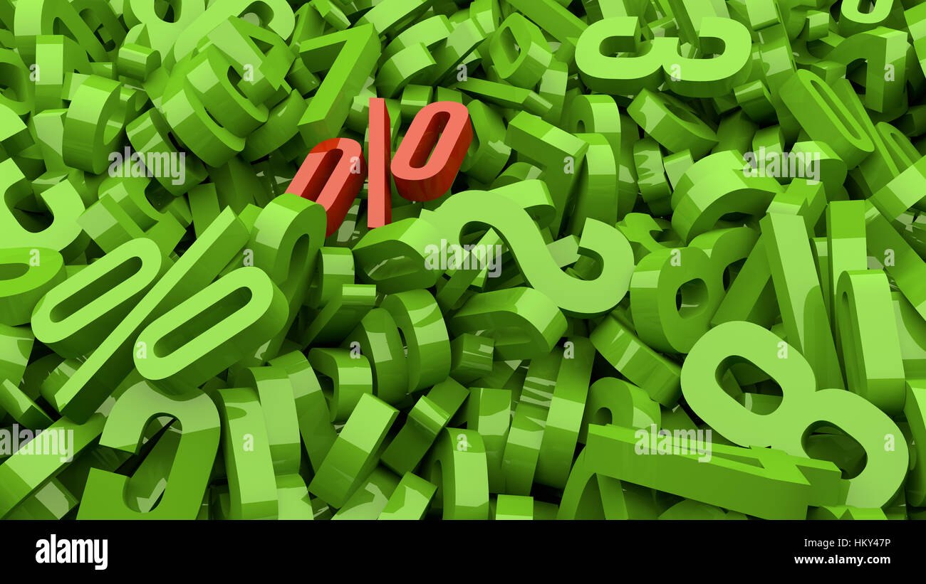 A lot of green plastic numbers Stock Photo - Alamy