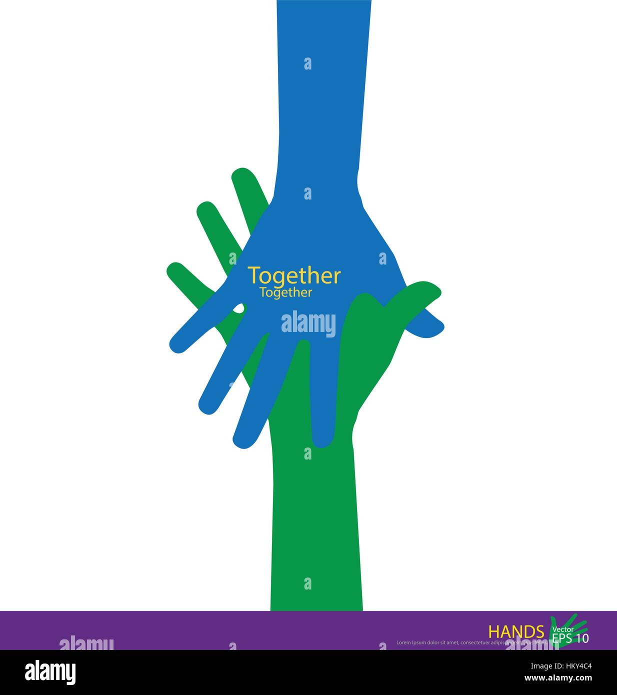 Handshake, Teamwork Hands Logo. Vector illustration Stock Vector Image ...