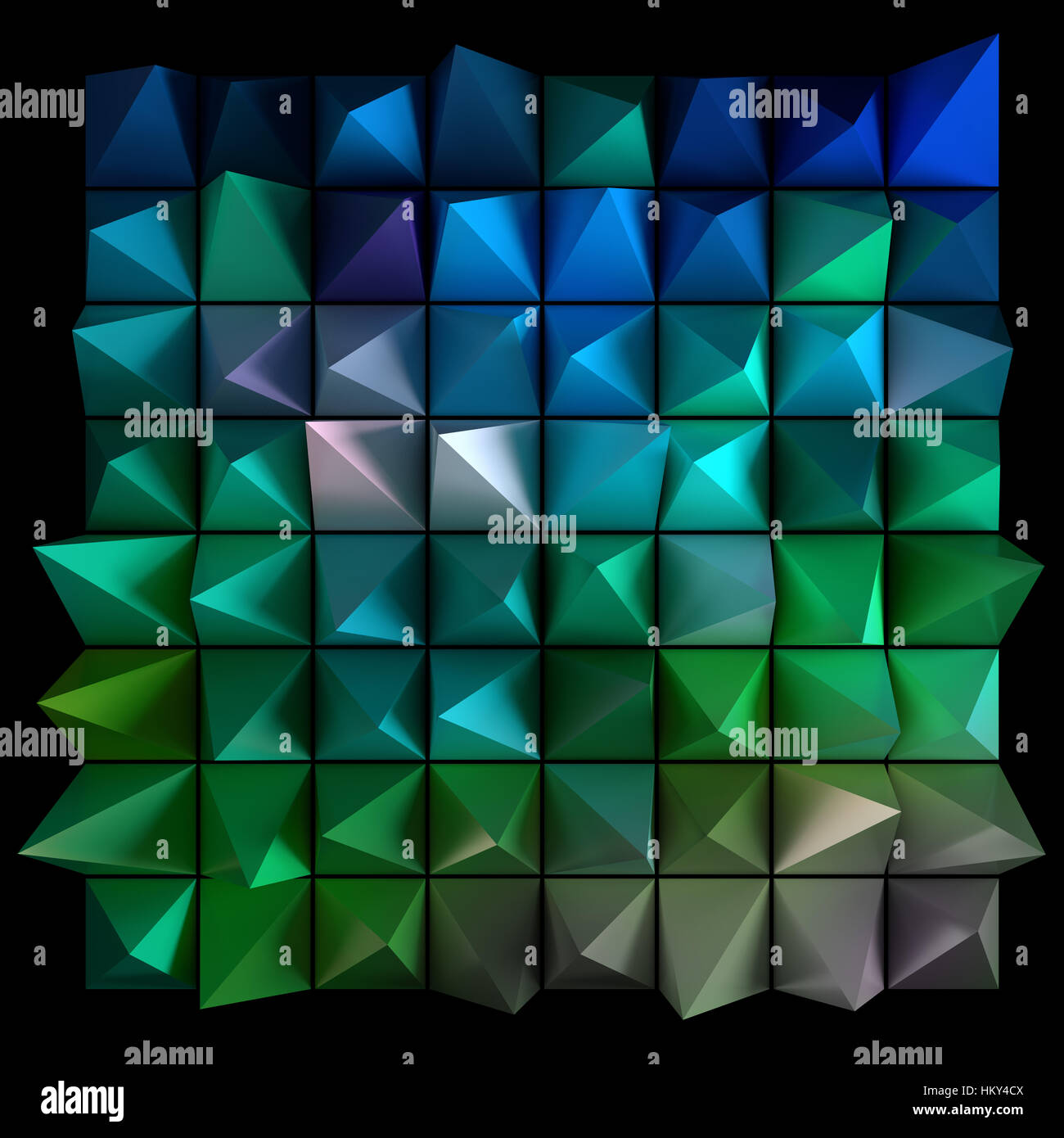 Sharp random pyramids. Abstract futuristic background, desing or ...