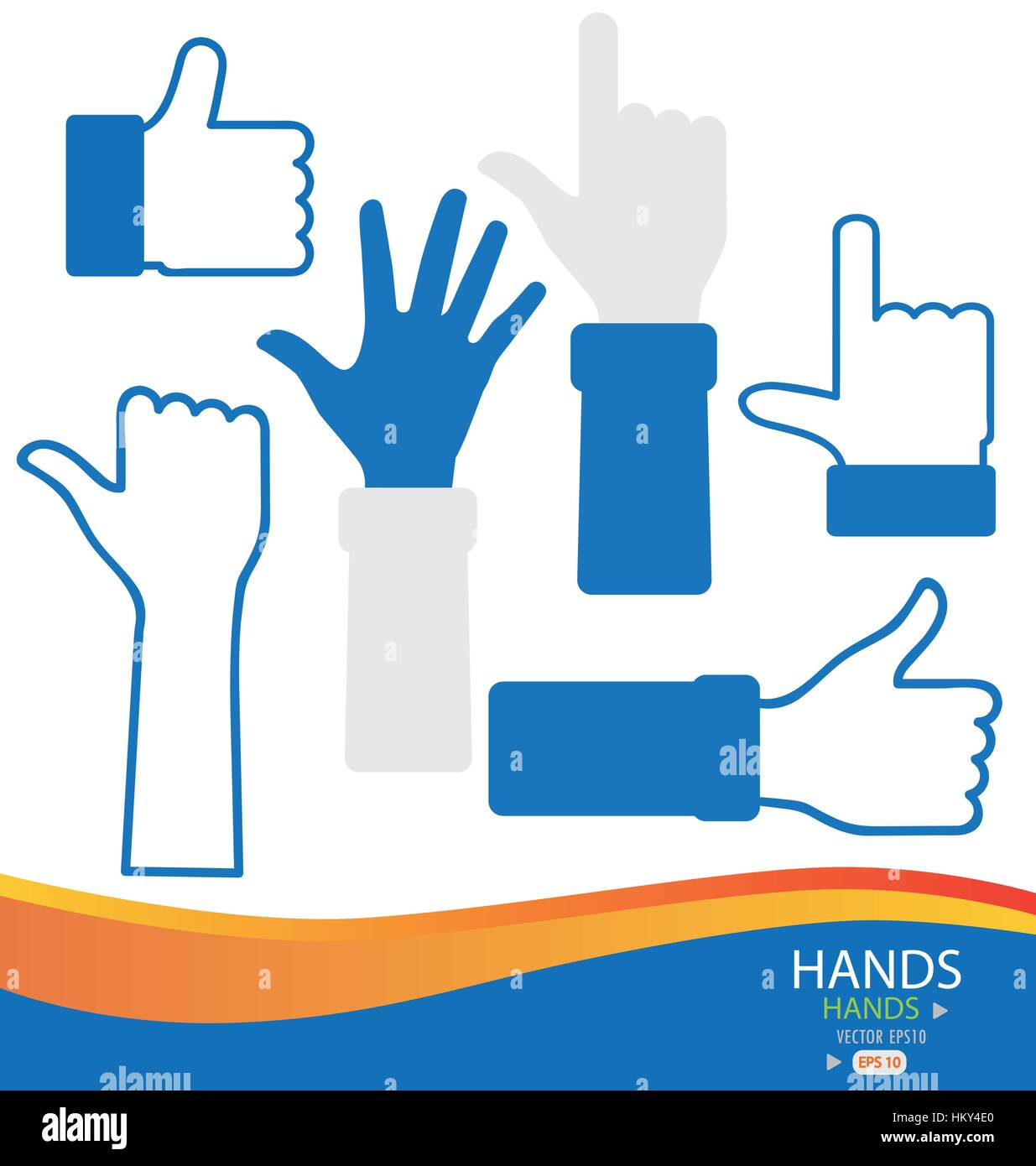 Hands. Vector illustration Stock Vector Image & Art - Alamy