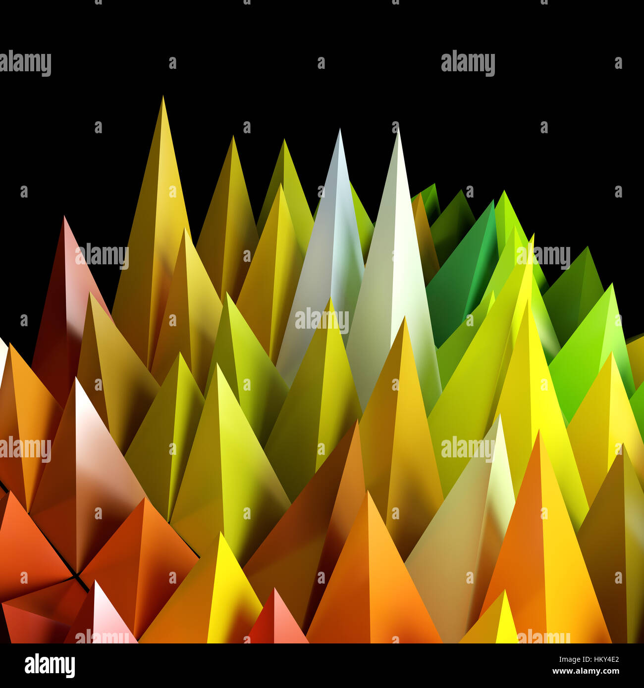 Sharp random pyramids. Abstract futuristic background Stock Photo - Alamy