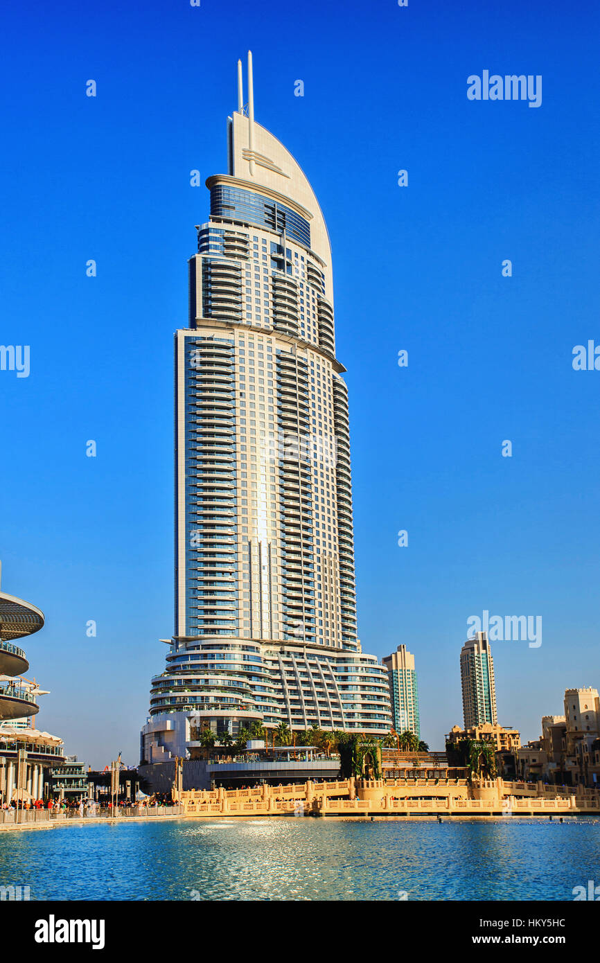 The Address Hotel in the downtown Dubai area, UAE Stock Photo - Alamy