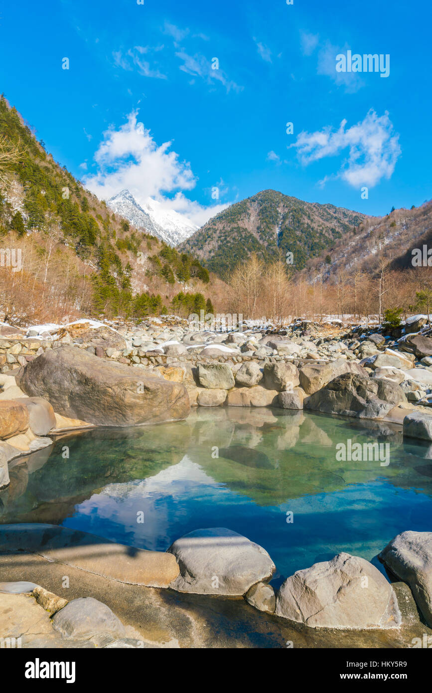 Outdoor onsen ,Japan Stock Photo - Alamy