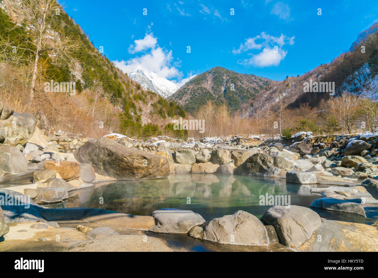 Outdoor onsen ,Japan Stock Photo - Alamy