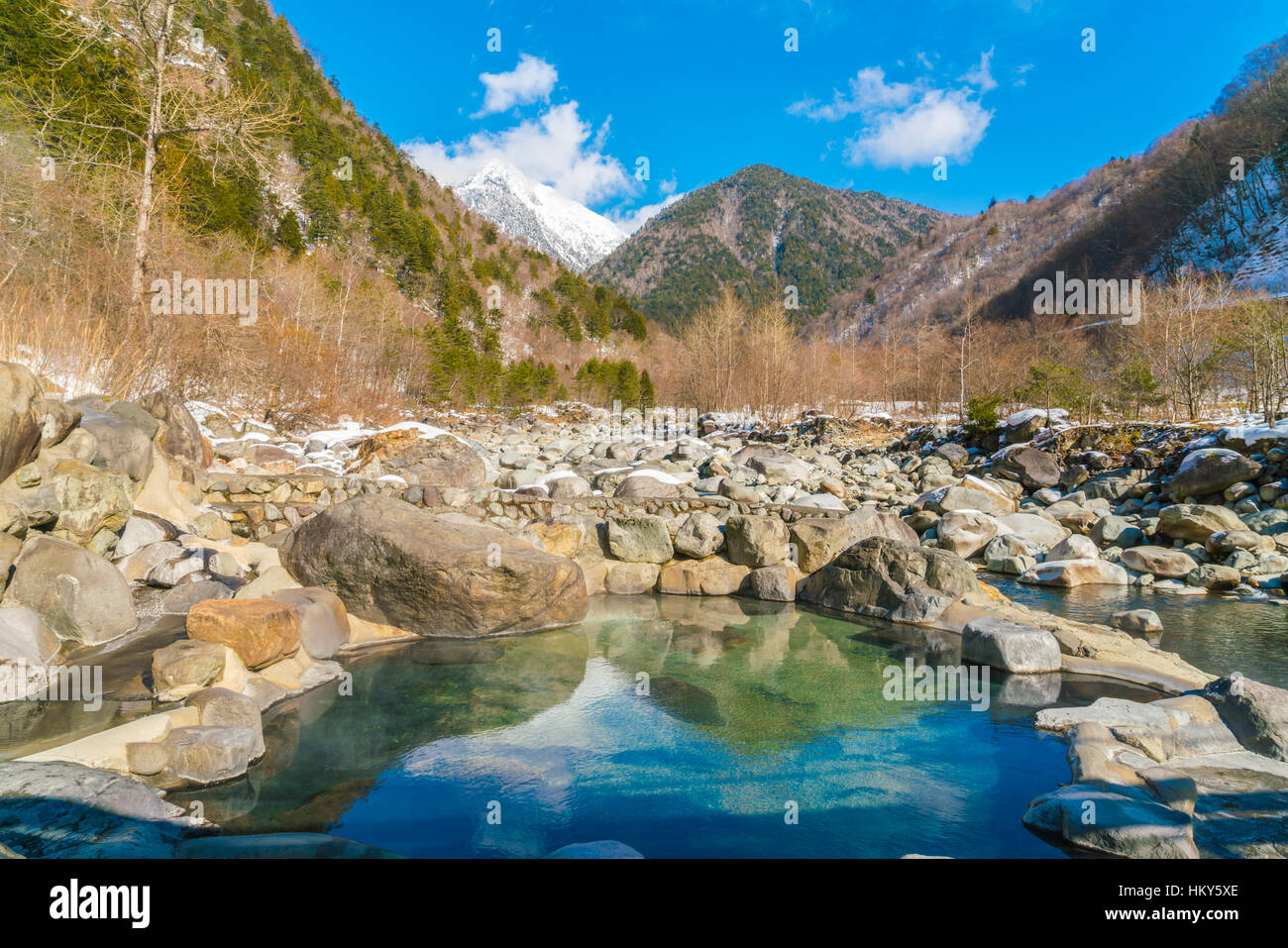 Outdoor onsen ,Japan Stock Photo - Alamy