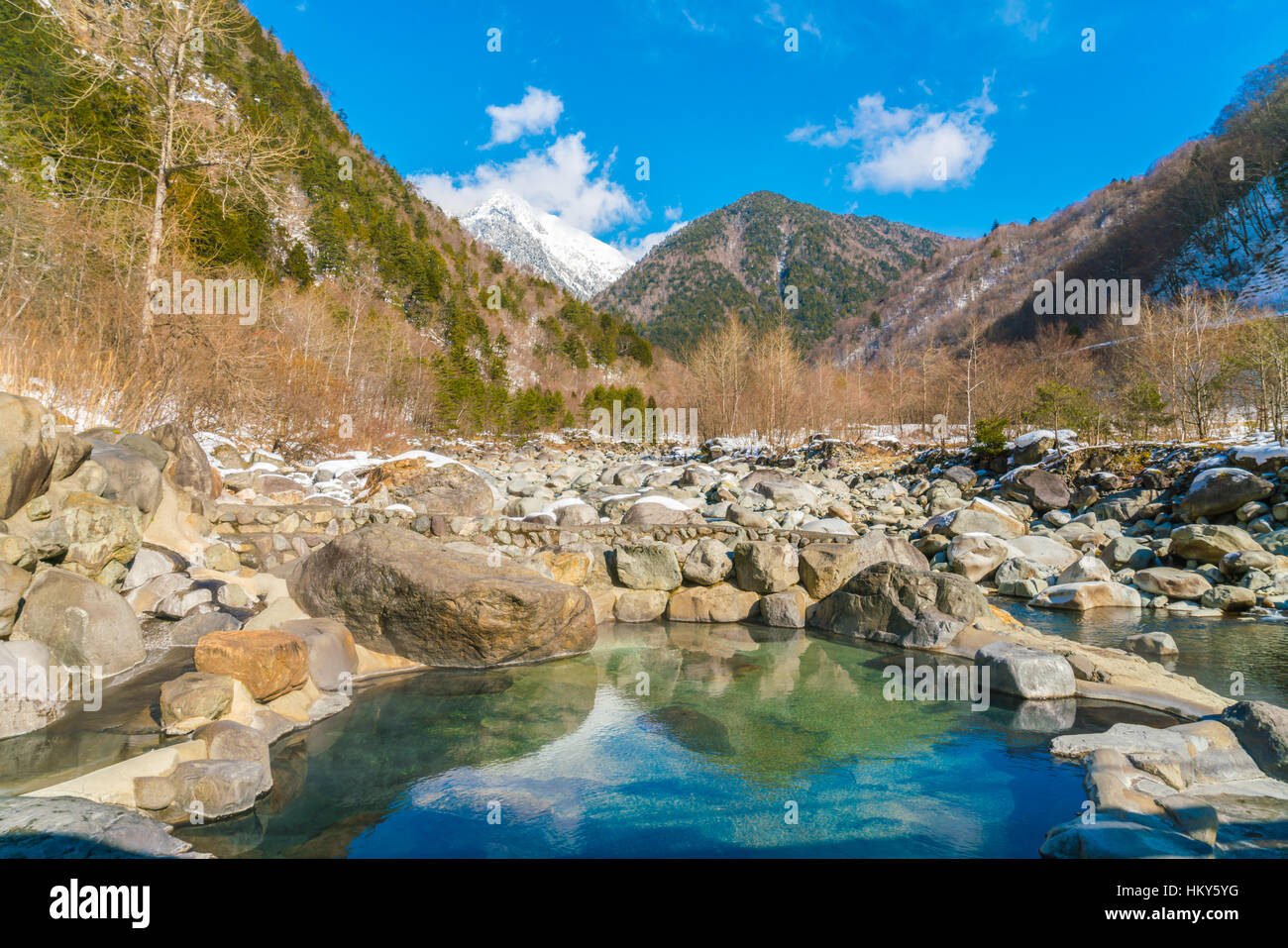 Outdoor onsen ,Japan Stock Photo - Alamy