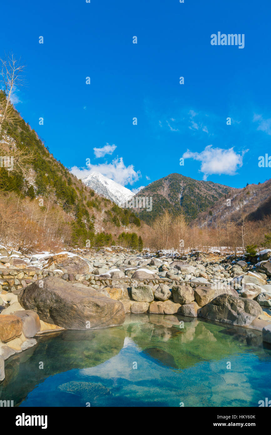 Outdoor onsen ,Japan Stock Photo - Alamy